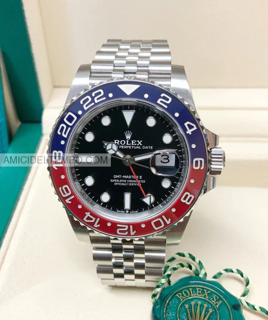 Rolex replica GMT Master II 126710BLRO Pepsi jubilè orologio replica ...