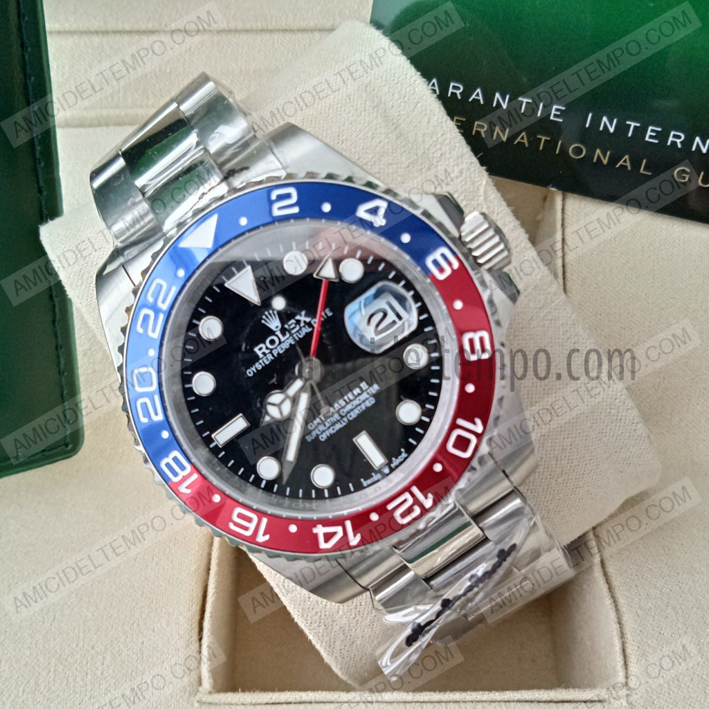 Rolex replica GMT Master II 126710BLRO Pepsi oyster orologio replica ...